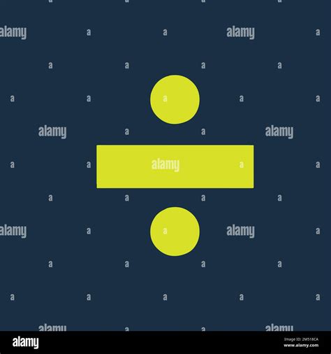 Green Icon Of Division On Dark Blue Background Basic Mathematical