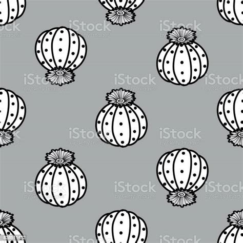 검은 윤곽선 및 흰색 회색 배경에 Succulents 비행기 원활한 패턴 벡터 일러스트입니다 귀여운에 대한 스톡 벡터 아트 및 기타 이미지 Istock