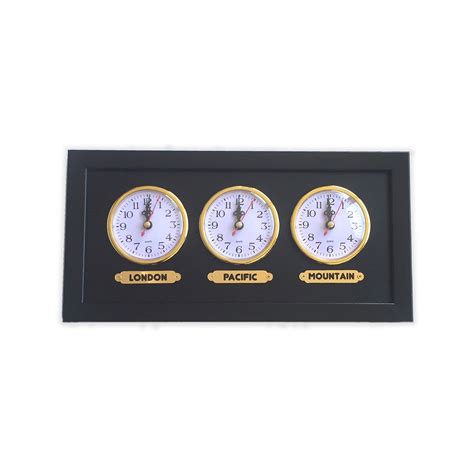 Multi Zone Clock Custom Time Zone You Can Print The Name Region Or City You Want Clock