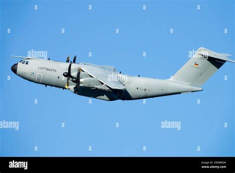 Luftwaffe Military Transport Aircraft Airbus A400m Atlas Flying