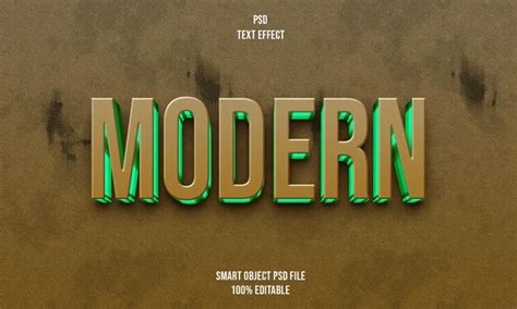 Modern Text Effect Premium Psd