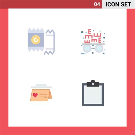 Flat Icon Pack Of 4 Universal Symbols Of Condom Married Valentine