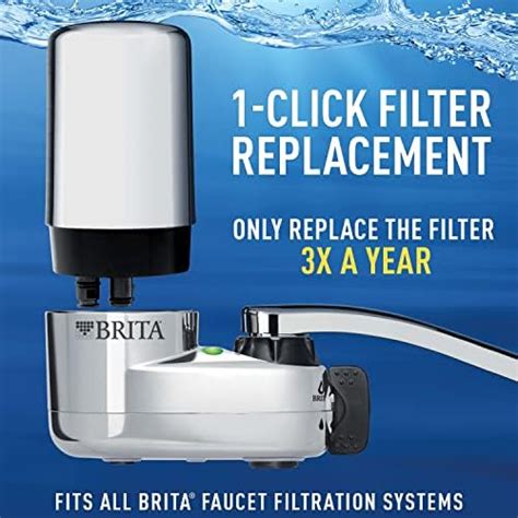 Brita Water Filter For Sink Faucet Mount Water Filtration System For