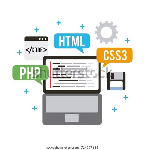 programming coding concept website development stock vector royalty