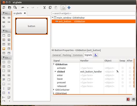 gtk glade and signal handlers in c yozy net