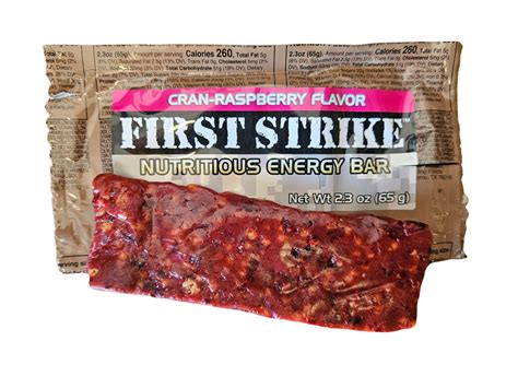 Ration Component Energy And First Strike Bars Epidemic Proof