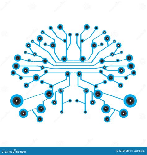 Isolated Brain Network Icon Artificial Intelligence Stock Vector Illustration Of Vector Sign