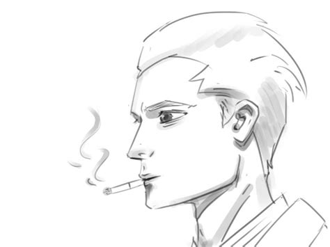 吸烟小哥月偏崖 站酷zcool