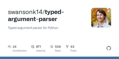 github swansonk14 typed argument parser typed argument parser for python