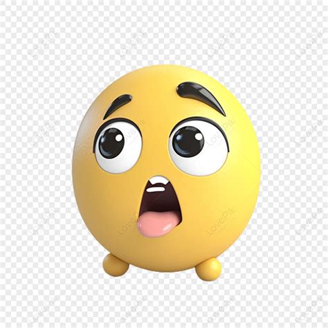 3d 귀여운 표현 노란색 장식 귀여운 눈 입체 Png 일러스트 무료 다운로드 Lovepik