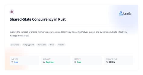 rust 공유 상태 동시성 mutex 관리 마스터하기 labex