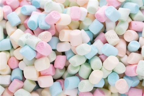 Colorful Mini Marshmallow Background