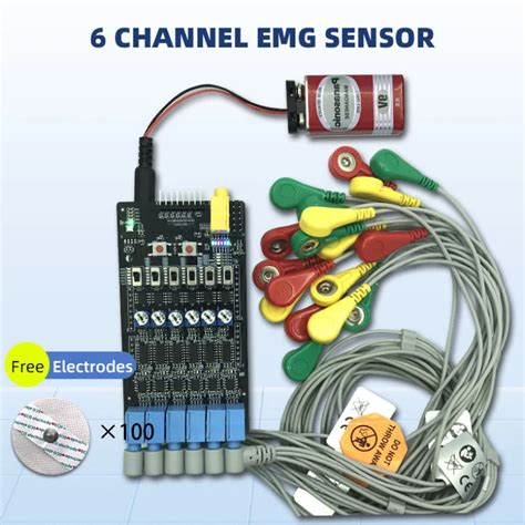 Emg Sensor Module Ecg Emg Ekg Shield Myoelectricity Ecg 45 Off