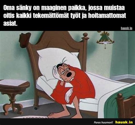 Oma sänky on maaginen Huumoria joka päivään Parhaat Vitsejä ja