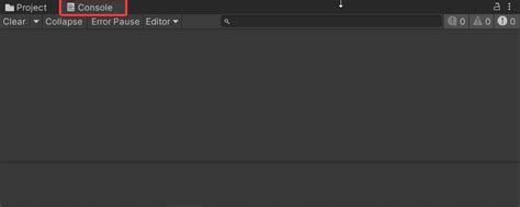 Unity Console Verstehen