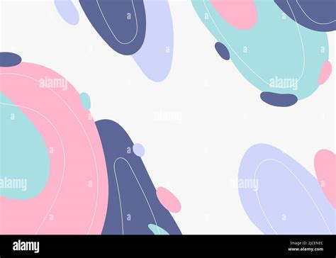 Abstract Doodle Design Artwork Decorative Style Of Minimal Overlapping