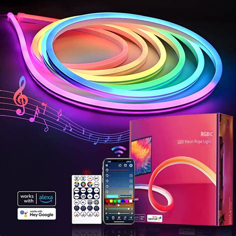 Tuya Smart Neon Strip Light Rgb M Wifi Tuya Control Led Strip Light With Gs Certificate Buy
