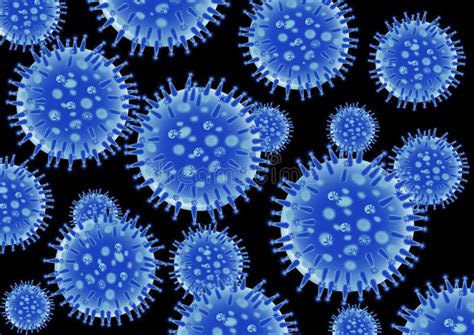 Estructura Del Virus De La Gripe De La Gripe Stock De Ilustración