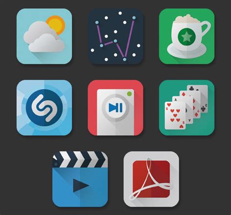 Flat Ios 7 Icon Set On Behance
