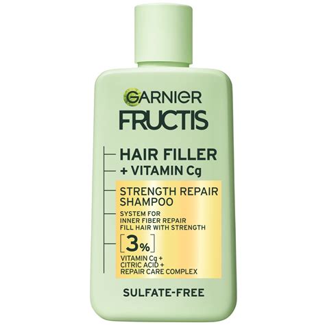 Garnier Fructis Hair Filler Vitamin Cg Strength Repair Shampoo Adults