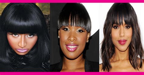 Hairstyles With Fringe Bangs For Black Women