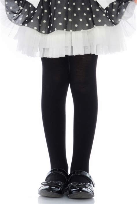 Black Extra Coton Tights Girls Penti Romania