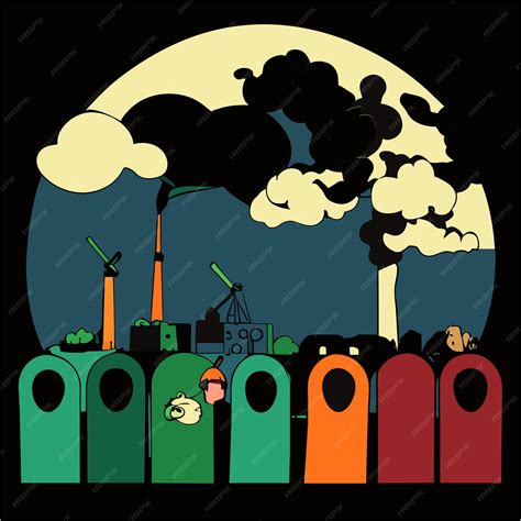 Premium Vector Sos For Our Planet Pollutions Toll On Earths Environment