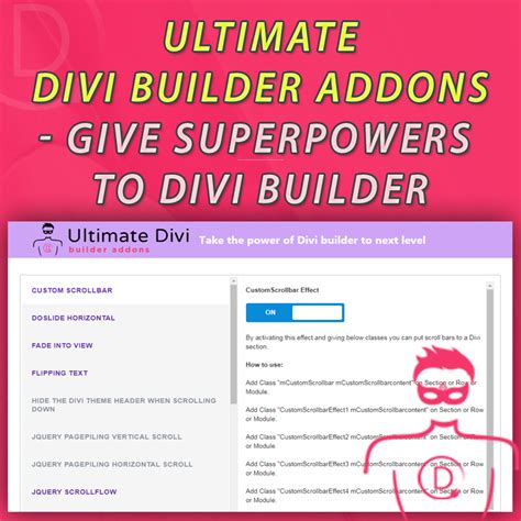 Ultimate Divi Builder Addons Give Superpowers To Divi