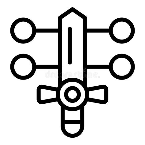 Courage Sword Icon Outline Vector Business Career Stock Illustration