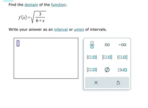 solved find the domain of the function f x 36 x2write your