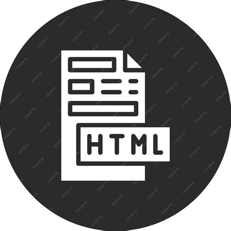Premium Vector Html File Vector Icon Illustration Of Coding And