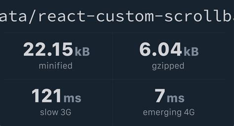 Influxdatareact Custom Scrollbars Bundlephobia