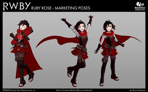 V8 Team Rwby Marketing Poses Courtney Brenek Rwby