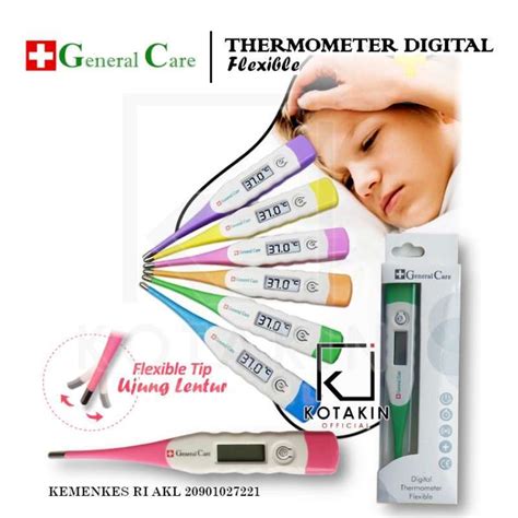 Jual Termometer Thermometer Digital Flexible Gc Ujung Lentur General Care Terbaru Di Seller