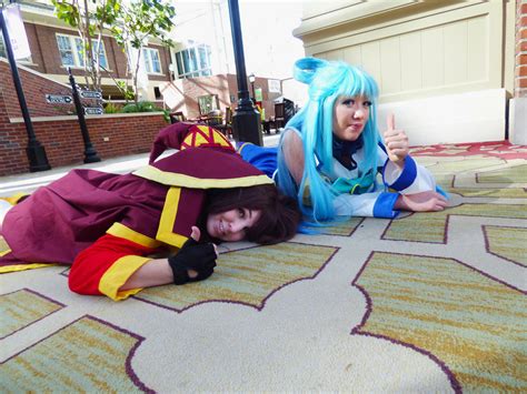 Aqua And Megumin Defeated Konosuba Cosplay By Firecloak On Deviantart