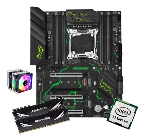 Kit Gamer Placa Mãe X99 Mr9s Green Xeon E5 2699 V4 64gb Parcelamento