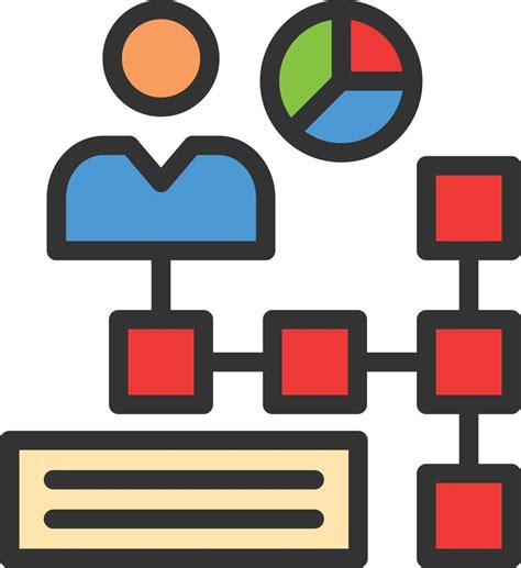 Organization Chart Line Filled Icon 14714406 Vector Art At Vecteezy