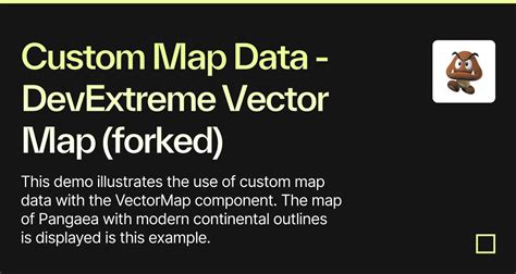 Custom Map Data Devextreme Vector Map Forked Codesandbox