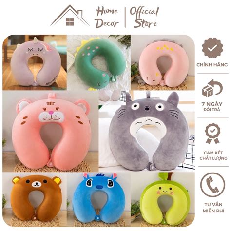Gối Cổ Chữ U Kê Cổ Chống đau Mỏi Vai Gáy Gối Chữ U Dùng Cho Văn Phòng
