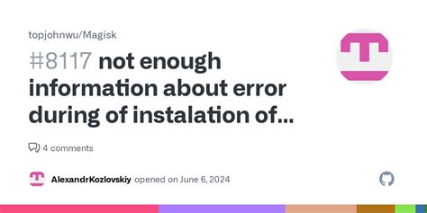 Not Enough Information About Error During Of Instalation Of Modules