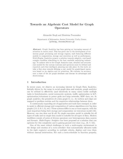 pdf towards an algebraic cost model for graph operatorsdtsouma index