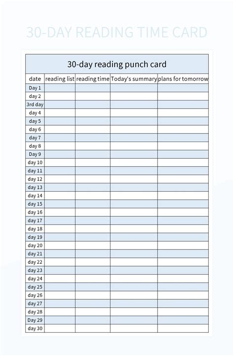 Time Card Excel Template Free