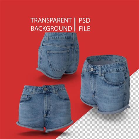 Pantalones Vaqueros Cortos De Mujer Png Archivo PSD Premium