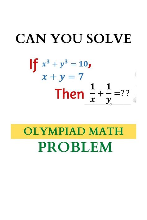 Olympiad Challenge Singapore Olympiad Math Olympiad Preparation No