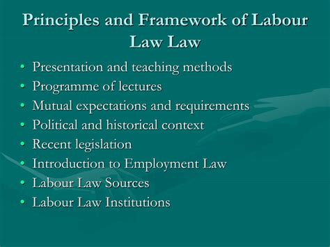 Ppt Lecture I Labour Law Introduction Powerpoint Presentation Free
