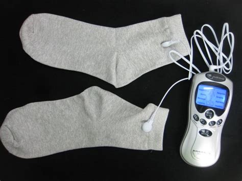 Foot Massager Electro Socks Electric Shock Stimulation Estim Therapy
