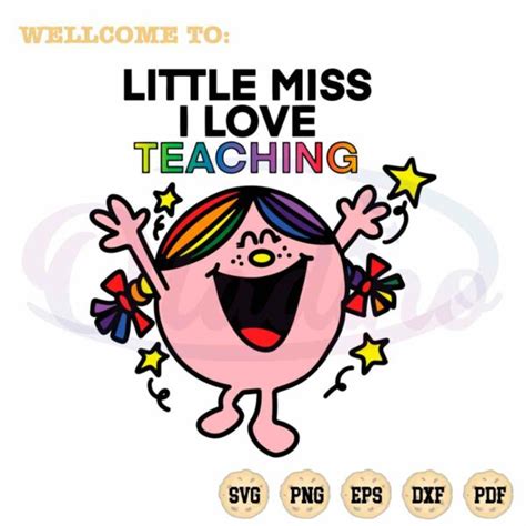 Little Miss Teacher Svg Love Teaching Best Graphic Design Cutting File
