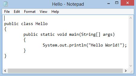 Java Programming First Java Program Hello World