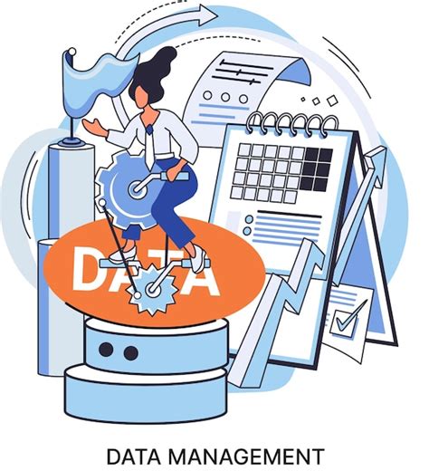 Premium Vector Data Management Metaphor Privacy Media Center Business