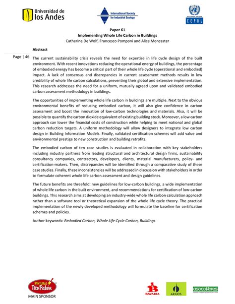 Pdf Implementing Whole Life Carbon In Buildings